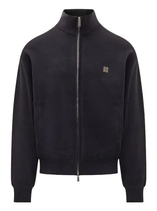 Dsquared2 Metal Upside Down Knit Cardigan - Navy Blue