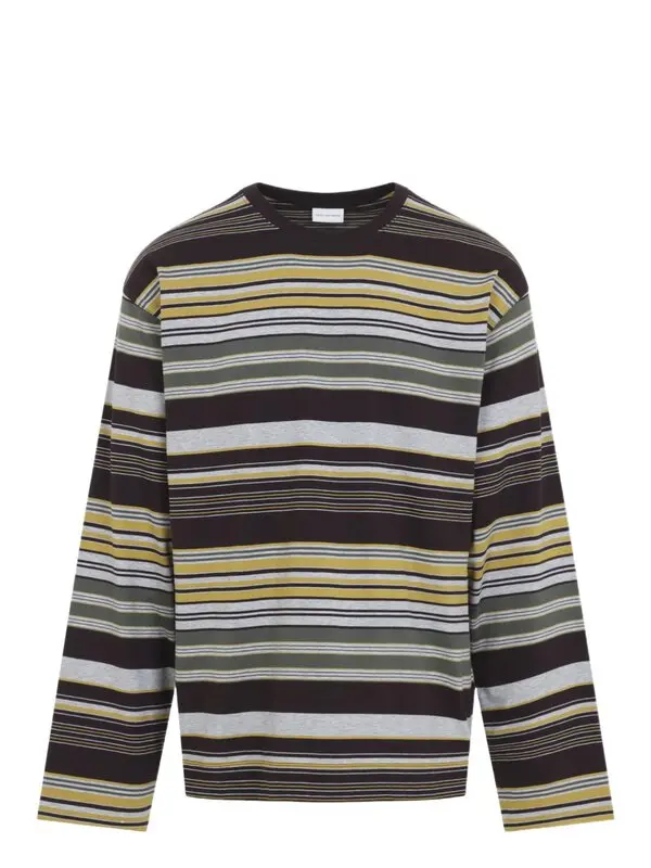 Dries Van Noten Crew Neck Long-sleeved T-shirt - Black