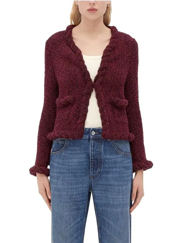Bottega Veneta Slim Long-sleeved Cardigan - Blue