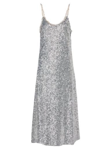 Rabanne Sequined Midi Dress - Gray