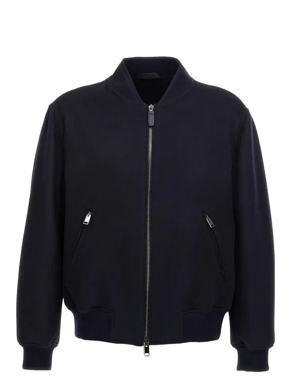 Brioni Felted Shirt Jacket - Blue