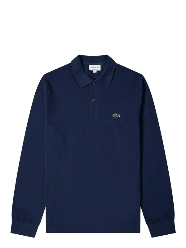Lacoste Logo Patch Polo Shirt - Black