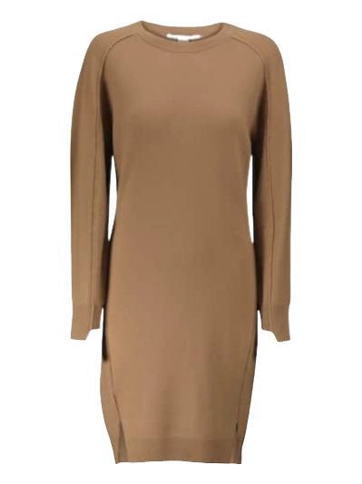 Stella McCartney Wool Sweatshirt Dress - Brown
