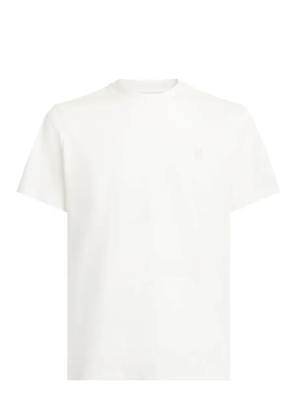 Sandro Cotton Logo-patch T-shirt - Beige