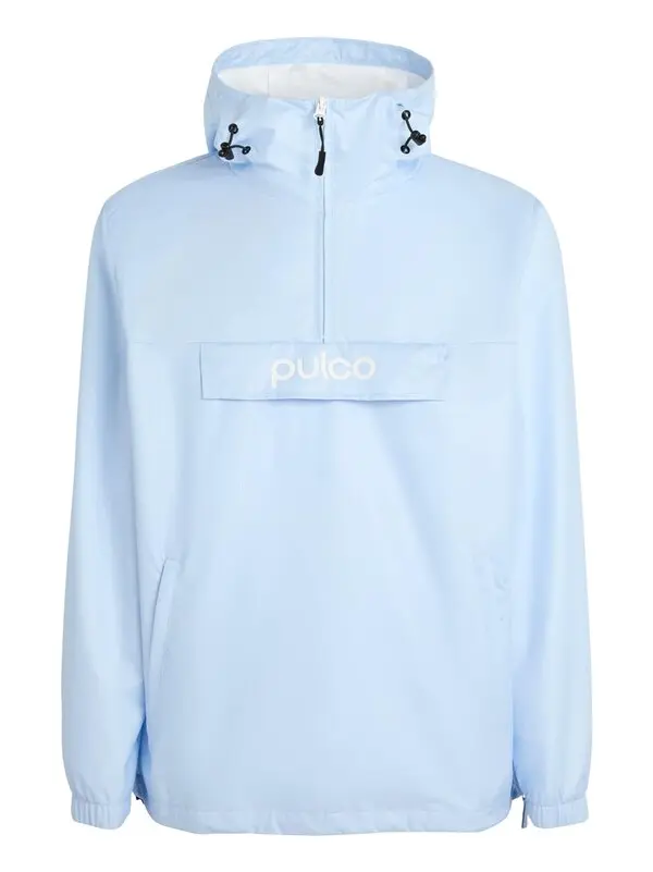 PULCO STUDIOS Water-resistant Hooded Anorak Jacket - Blue