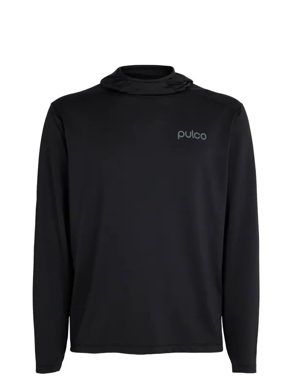 PULCO STUDIOS Hooded Performance Top - Black