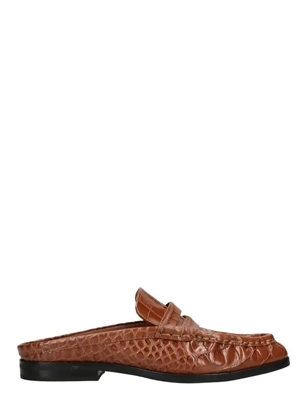 Simkhai Dean Backless Loafers - Beige
