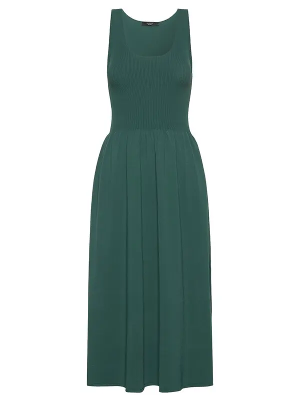 Max Mara Rib-knit Midi Dress - Green
