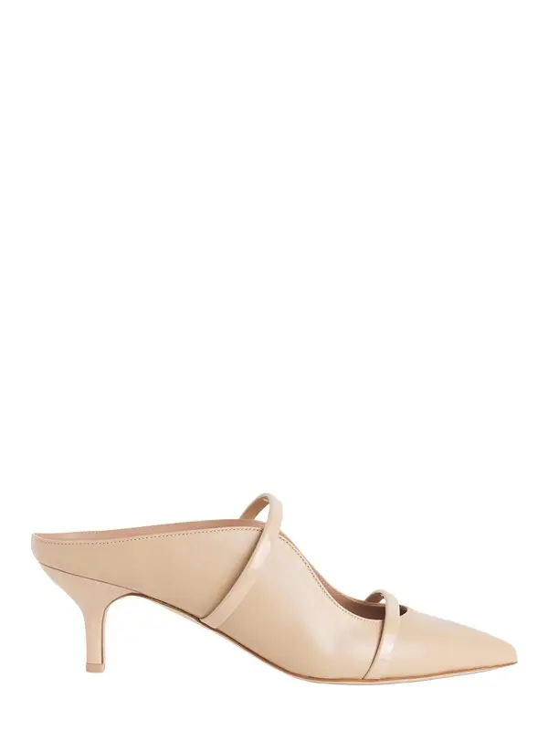 MALONE SOULIERS Maureen Nappa Leather Mules - Nude