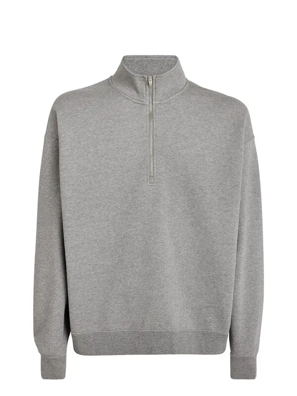 Canada Goose Organic Cotton Rove Quarter-zip Sweatshirt - Grey