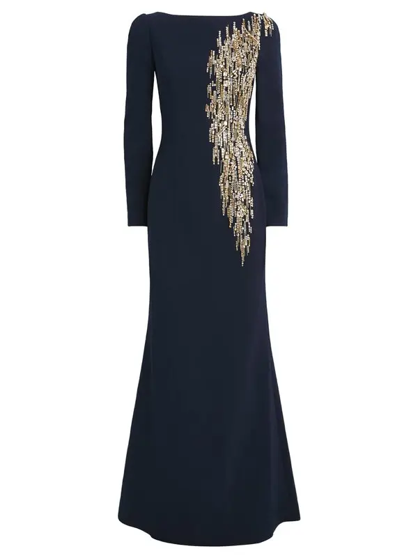 Jenny Packham Embellished Avana Maxi Dress - Black
