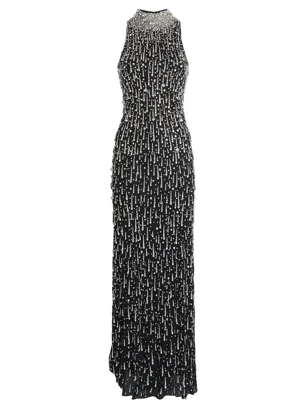 Jenny Packham Embellished Santa Fe Maxi Dress - Black