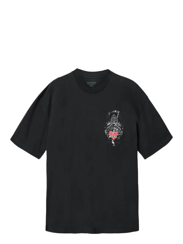 ALLSAINTS Organic Cotton Reflect T-shirt - Black