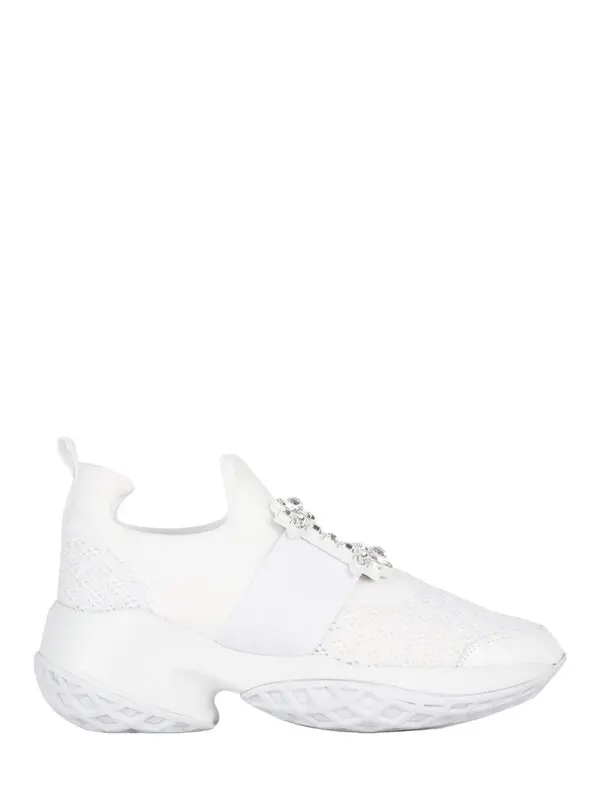 ROGER VIVIER Viv Run Embellished Buckle Sneakers - Multicolor