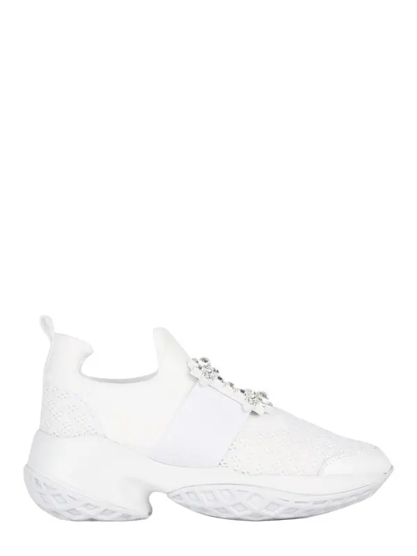 ROGER VIVIER Viv Run Embellished Buckle Sneakers - Multicolor
