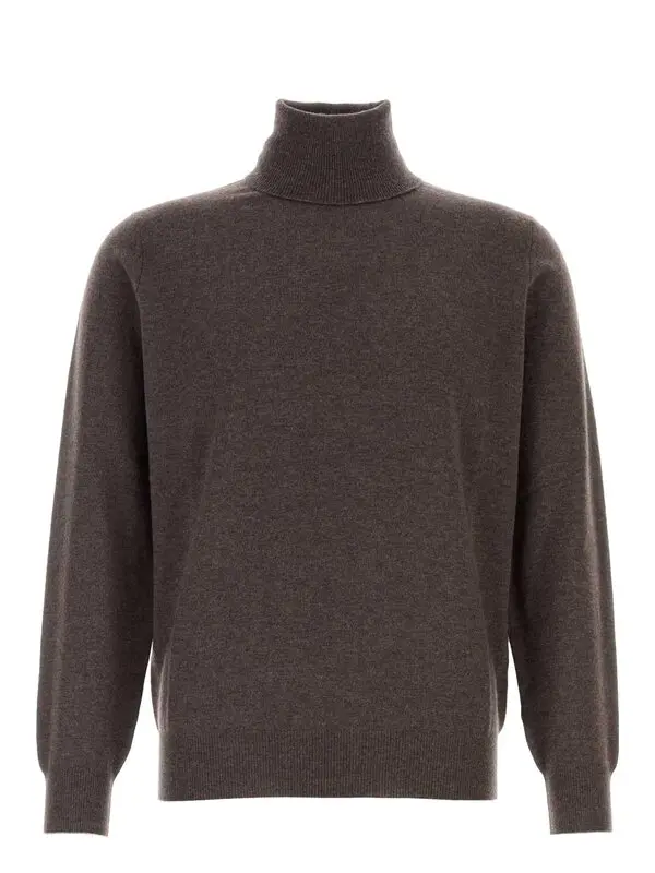 Brunello Cucinelli Cashmere Turtleneck Sweater - Brown