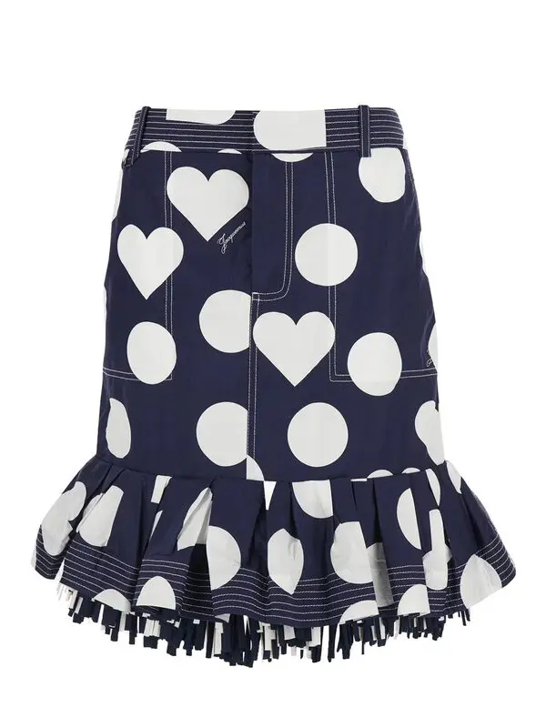 Jacquemus La Jupe Cabana Skirt With Hearts And Polka Dots - Multicolor