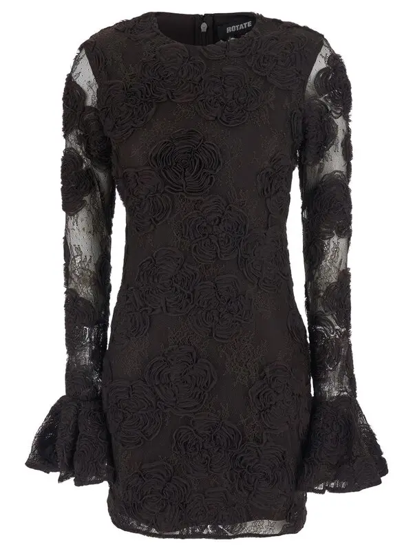 ROTATE BY BIRGER CHRISTENSEN Floral Embroidered Mini Dress - Multicolor