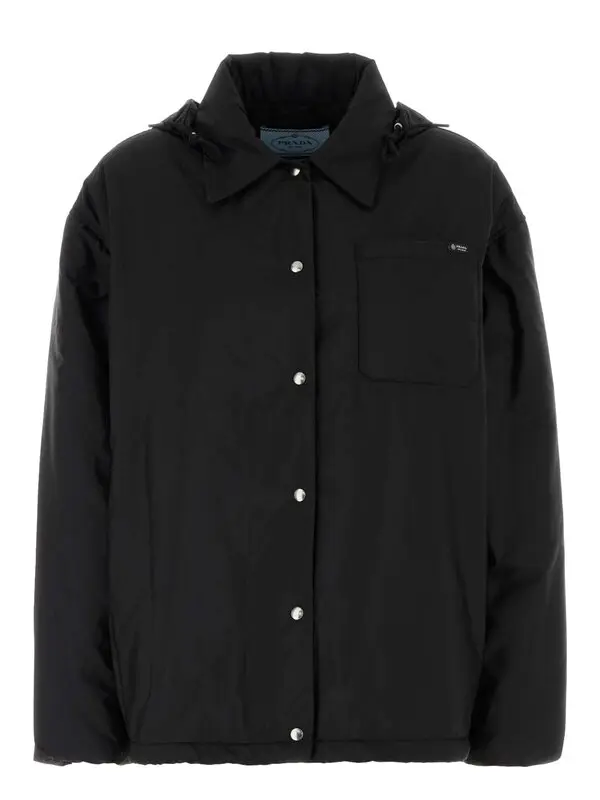 Prada Re-nylon Padded Jacket - Black