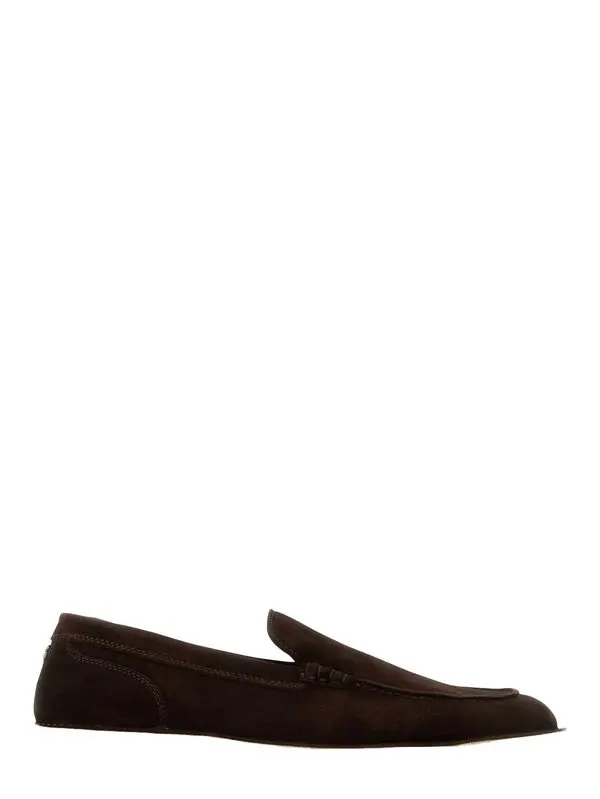 Dolce & Gabbana Suede Loafers - Brown