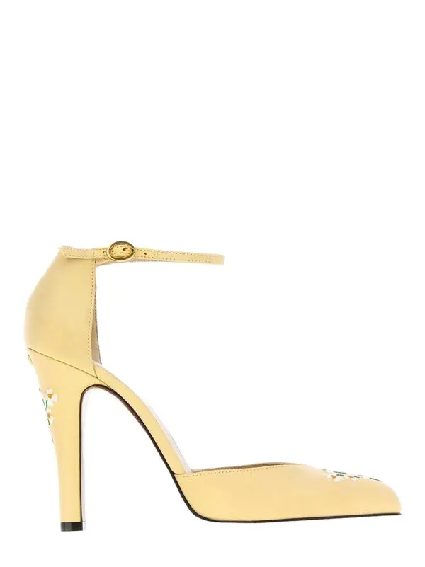 Valentino Garavani Fabric Hi Dolly Pumps - Yellow