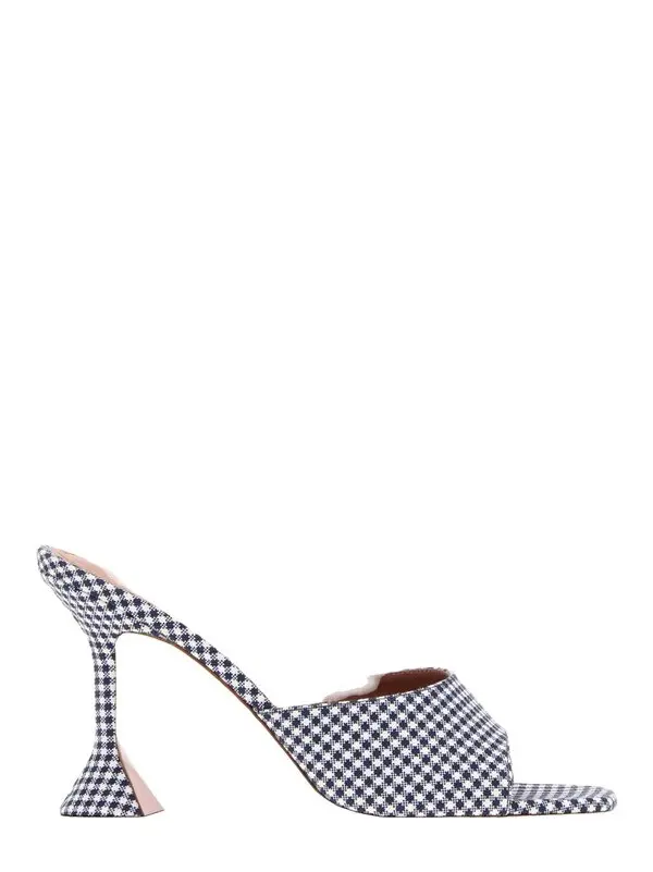 Amina Muaddi Printed Fabric Lupita Mules - Multicolor