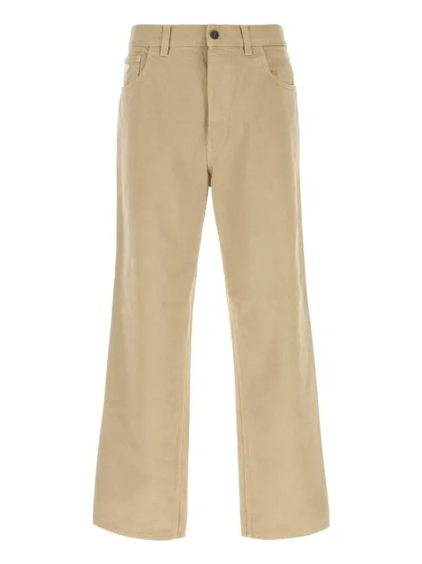 Prada Beige Cotton Pant - Brown