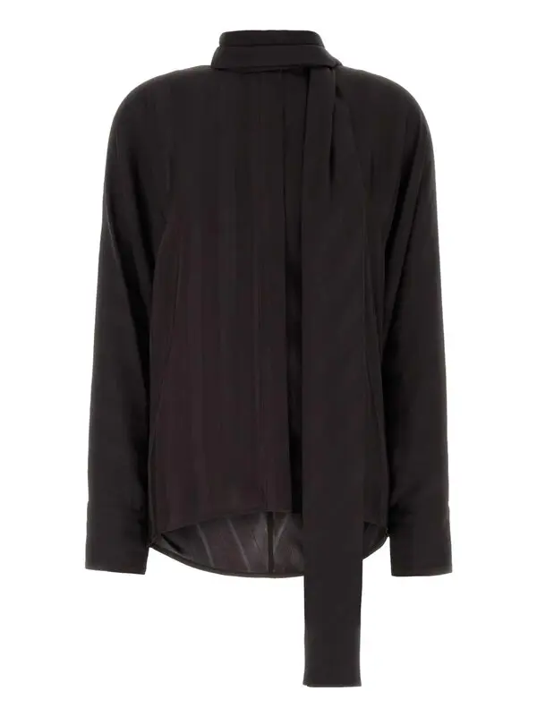 Sportmax Dark Viscose Corsaro Shirt - Brown