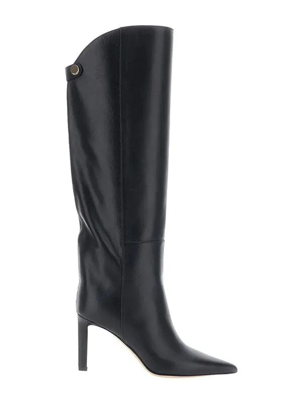 JIMMY CHOO Alizze Leather Stiletto Boots - Multicolor