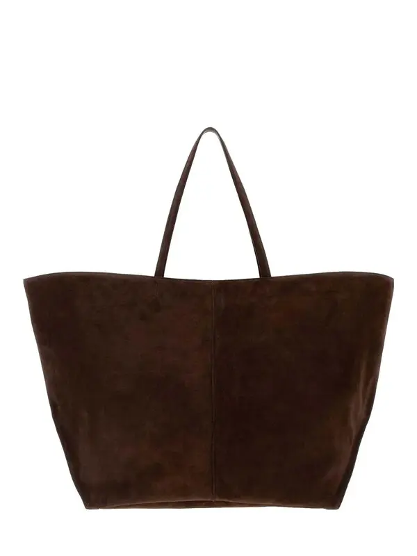 JIL SANDER Suede Linea Xl Shopping Bag - Brown