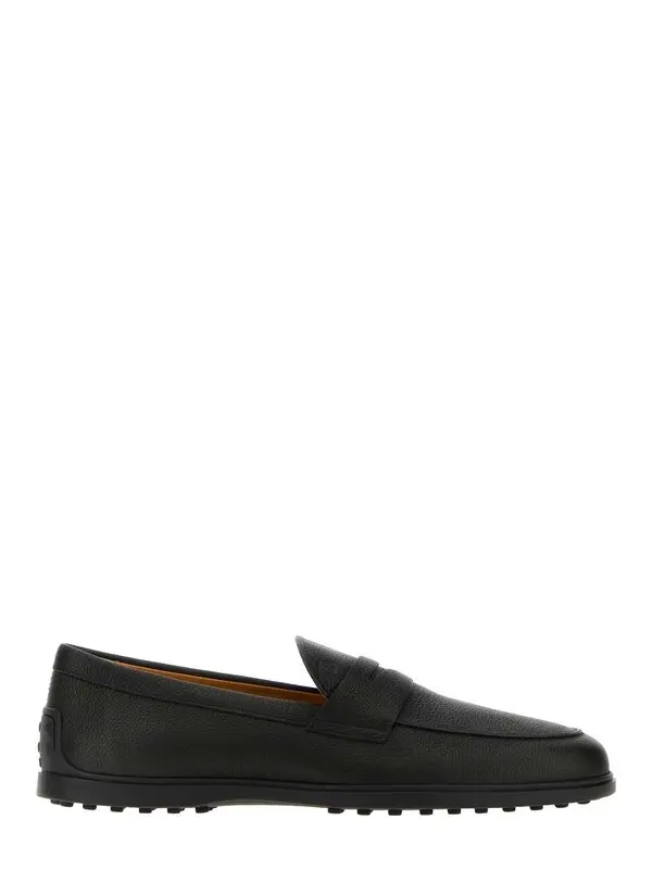 TOD'S Leather Loafers - Black