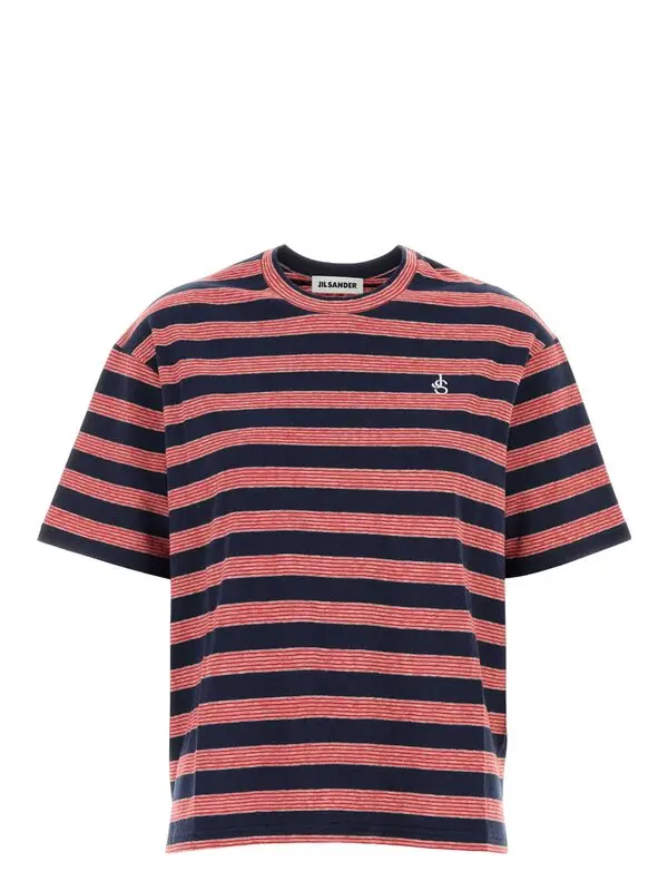 JIL SANDER Embroidered Cotton Oversize T-shirt - Multicolor