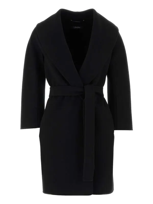 Max Mara Virgin Wool Coat - Black