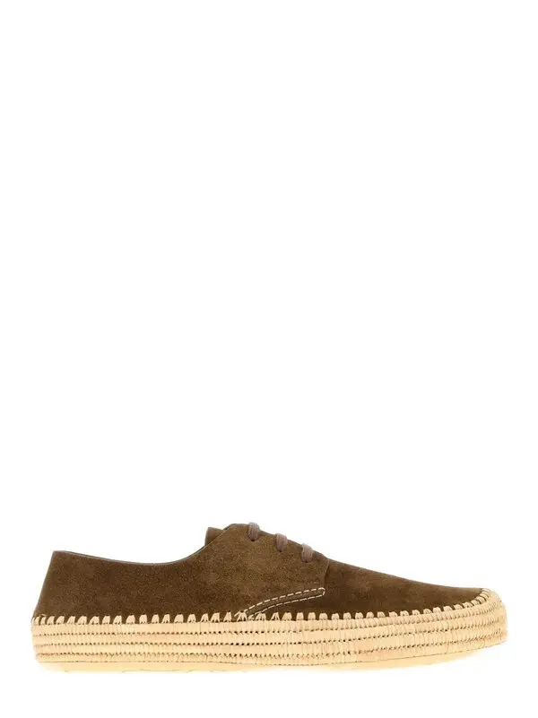 Loewe Suede Rio Lace-up Shoes - Brown