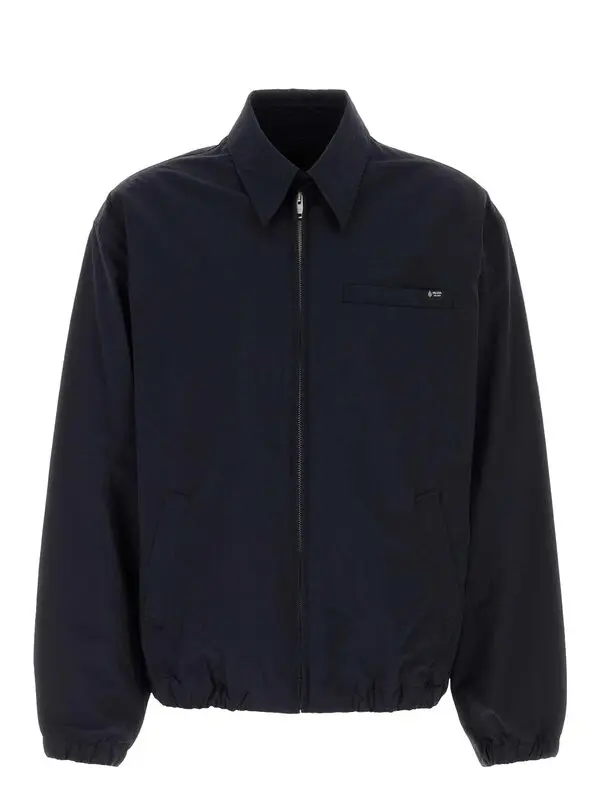 Prada Zip-up Nylon Jacket - Blue