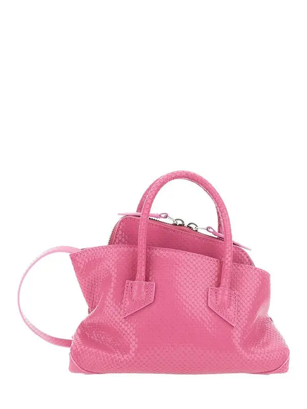 Attico La Passeggiata Top Handle Bag In Leather - Multicolor