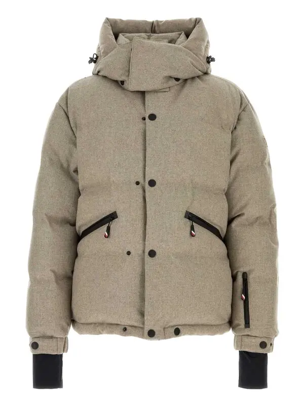 Moncler Cappuccino Krun Down Jacket - Brown