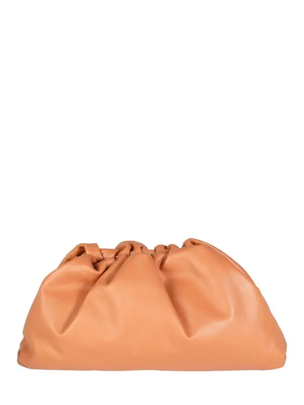Bottega Veneta Calfskin Leather Pouch - Tan