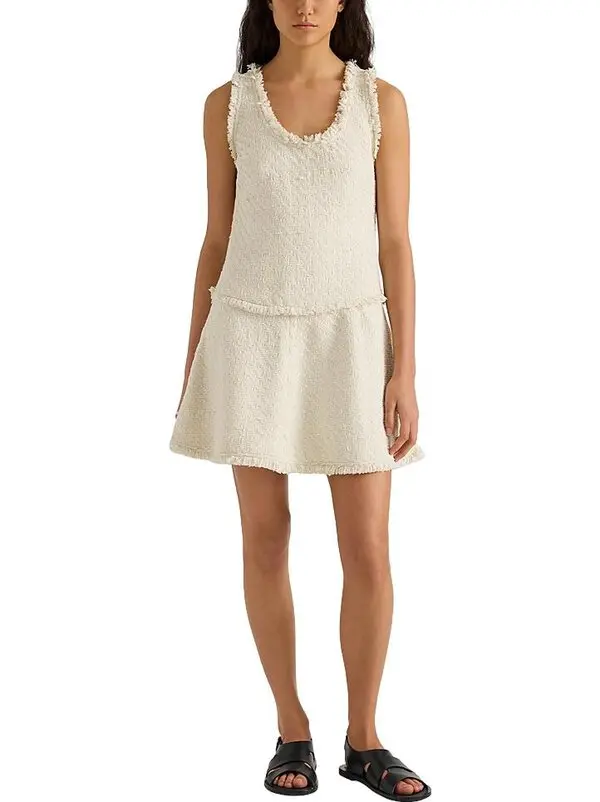 Proenza Schouler White Label Kaida Drop Waist Dress - White
