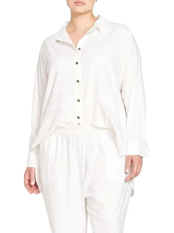 Universal Standard Dawn Linen Tunic - White