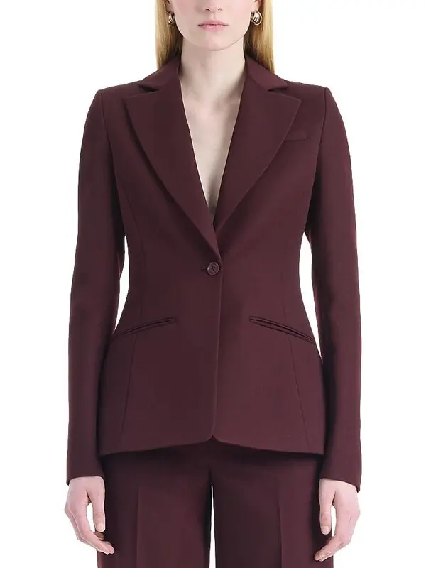 Altuzarra Acacia Wool Jacket - Deep Cherry