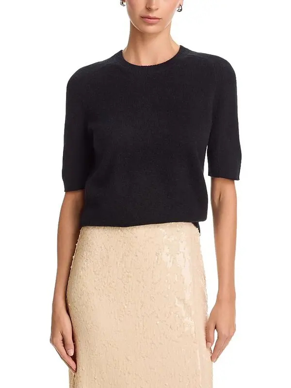 Bloomingdale'S Exclusive Crewneck T-shirt Sweater - Black