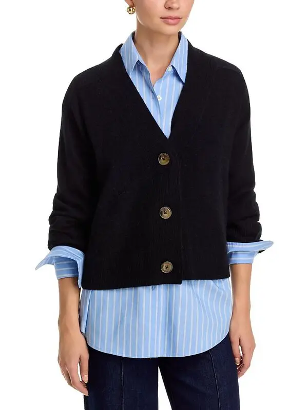 Bloomingdale'S V-neck Cardigan - Black