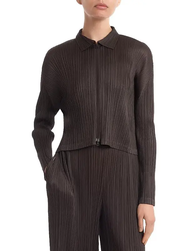 Issey Miyake Zip Up Jacket - Charcoal