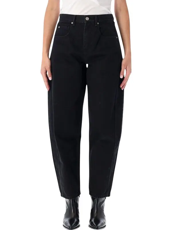 Isabel Marant Étoile Oriane Barrel-leg Jeans - Faded Black