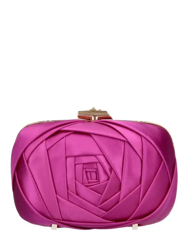 ROGER VIVIER Silk-viscose Shoulder Bag - Pink