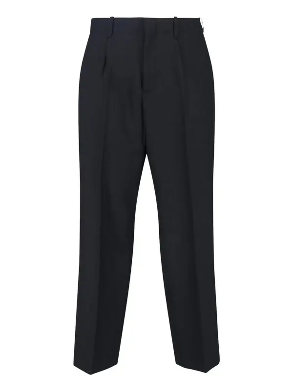 Our Legacy Horn-button Panama Wool Trousers - Black