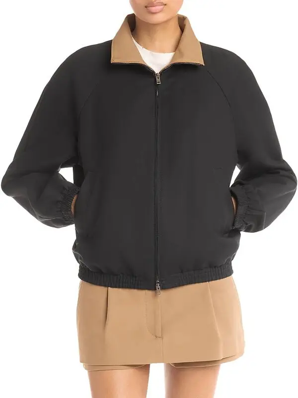 Acne Studios Stand Collar Zip-up Jacket - Black