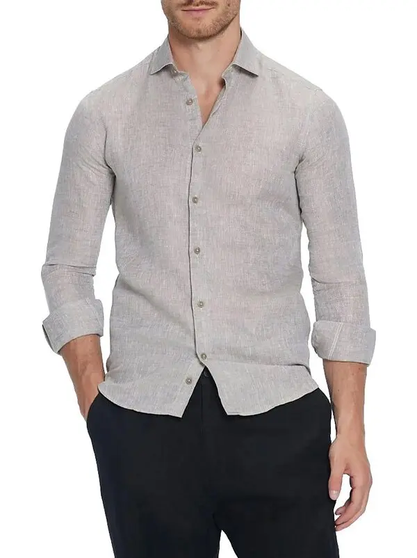 MOEVA James Linen Shirt - Grey