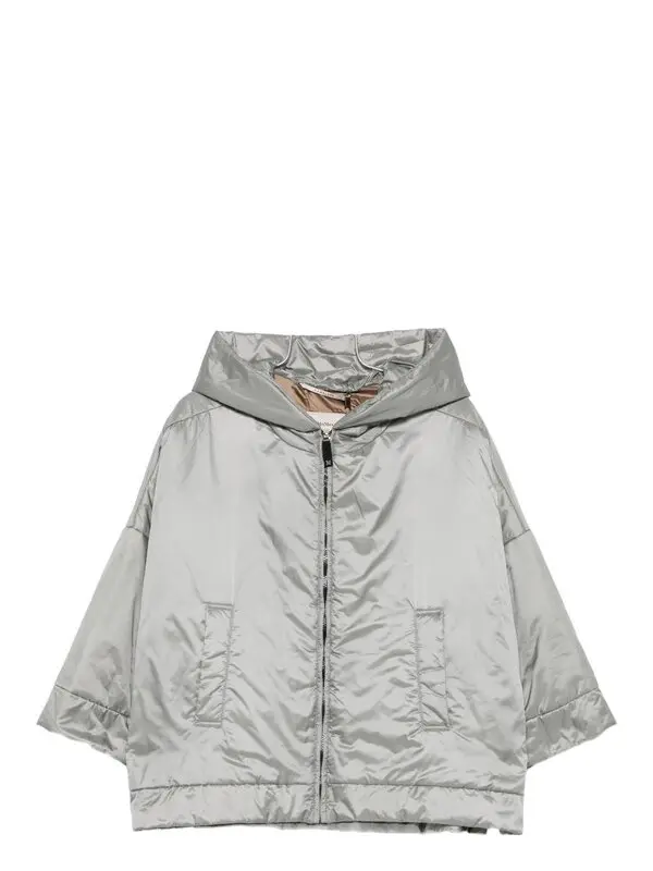 Max Mara Nylon Padded Blouson Jacket - Grey